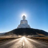 China Buddhist Sites Temple Sculptures  Seated Extra Large Buddha Statue For Religious Projects for sale