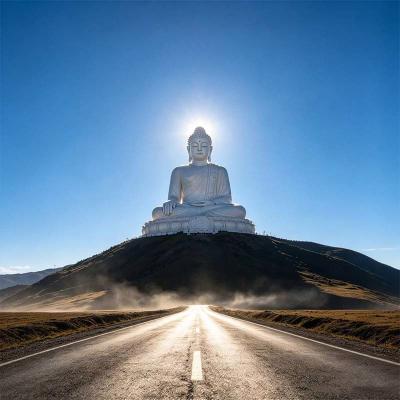 China Buddhist Sites Temple Sculptures  Seated Extra Large Buddha Statue For Religious Projects for sale