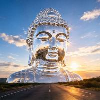 China Buddhist Sites Temple Sculptures  Seated Extra Large Buddha Statue For Religious Projects for sale