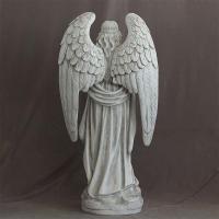 China Resin Memorial Spaces Religious Statues Praying Angel Statue Classical For Churches for sale