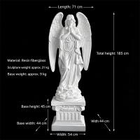 China Resin Memorial Spaces Religious Statues Praying Angel Statue Classical For Churches for sale