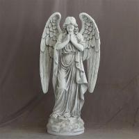 China Resin Memorial Spaces Religious Statues Praying Angel Statue Classical For Churches for sale