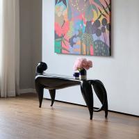 China Interior Commercial Art Benches Landscape Projects 1450mm Modern Sculptural Bench for sale