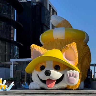 China Large Outdoor Custom Fiberglass Sculptures Commercial FRP Large Animal Sculpture for sale