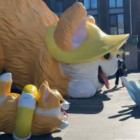 China Large Outdoor Custom Fiberglass Sculptures Commercial FRP Large Animal Sculpture for sale