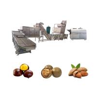 China Continuous Cocoa Bean Roaster Machine Hazelnut Almond Peanut Roasting Production Line for sale