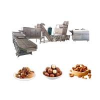 China 500KG 2000KG Continuous Peanut Cashew Nut Cocoa Bean Roasting Machine Soybean Automatic Roasted Peanuts Line for sale