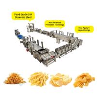 China Small Fully Automatic Lays Potato Chips Making Machine Fresh Frozen Scale French Fries Machine Potato Chips Production Line for sale