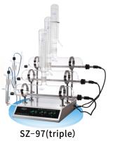 China Triple Distillation Glass Water Distiller 1.5L/H Laboratory Ultrapure Water System for sale