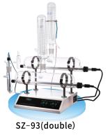 China Double Distillation Glass Water Distiller 1.6L/H High Purity Laboratory Water Systems for sale
