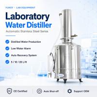 China Automatic Stainless Steel Lab Water Distiller Distilled Water Generator 5/10/20L/H for sale