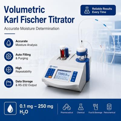 China High Accuracy Volumetric Karl Fischer Titrator For Accurate Moisture Determination for sale