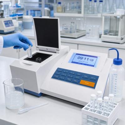 China 0-200 NTU Benchtop Turbidimeter Water Quality Meter ISO 7027, 850nm LED, 90° Detection for sale