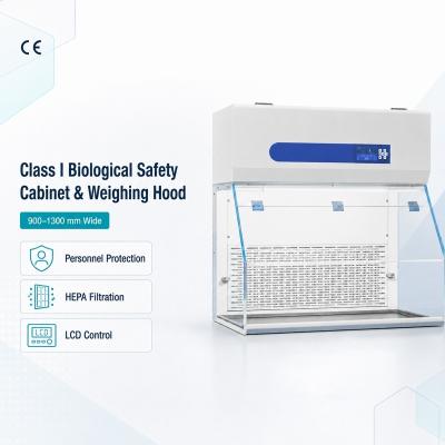 China Class I Biological Safety Cabinet With Weighing Hood 900mm–1300mm Wide for sale