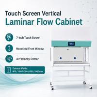 China Touchscreen Vertical Laminar Flow Hood Laboratory Laminar Air Flow Chamber for sale