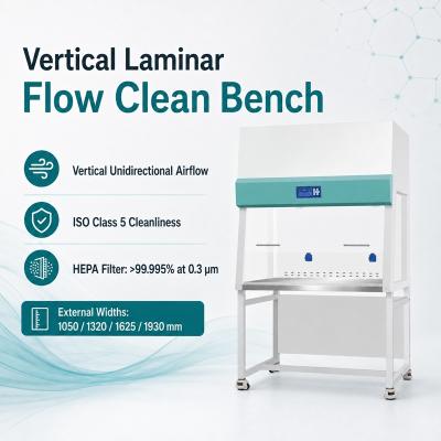 China LCD Display Vertical Laminar Flow Clean Bench UV Sterilization With Timing Function for sale