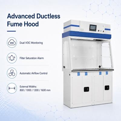 China Advanced Ductless Fume Hood With VOC Monitoring Automatic Control for sale