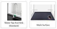 China Convertible Ducted And Ductless Fume Hood 1000 / 1220 / 1525 / 1830mm External Widths for sale