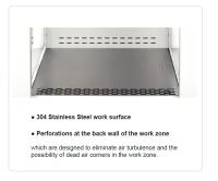 China Mini Ductless Fume Hood Compact Benchtop Fume Hood 304 Stainless Steel Surface for sale