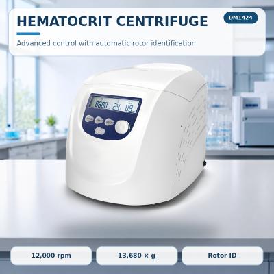 China DM1424 Laboratory Centrifuge High Speed Hematocrit Centrifuge Machine  200-14000rpm for sale