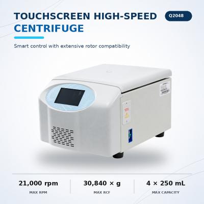 China 21000rpm Touchscreen High Speed Centrifuge Machine Lab Centrifuge High Capacity for sale