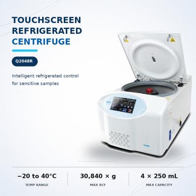 China Touchscreen Large Capacity Refrigerated High Speed Centrifuge 21000 Rpm for sale