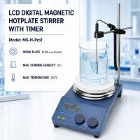 China 20L LCD Digital Hotplate Magnetic Stirrer Stainless Steel Plate with Timer ,340℃ for sale