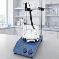 China 20L LCD Digital Hotplate Magnetic Stirrer with Ceramic-Coated Plate ，340℃ for sale
