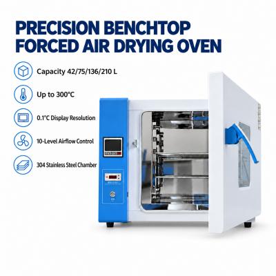 China Precision Benchtop Forced Air Drying Oven 42/70/136/210L Laboratory Drying Ovens for sale
