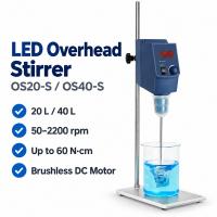 China Economy Digital Overhead Stirrer Mixer With Brushless Motor For 20/40L Mixing for sale