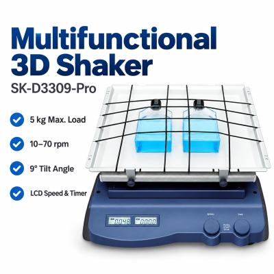 China Multifunctional Mixers And Shakers 3D Shaker Mixer With Timer For Cell Culture And Gel Staining for sale