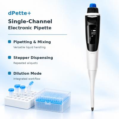 China Single Channel Electronic Pipette Liquid Handling Device Multifunction for sale