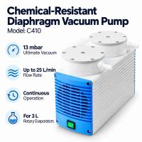 China 3L Laboratory Rotary Evaporator Vacuum Pump Chemical Resistant 1450rpm for sale