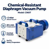 China Overheat Protection Chemical Resistant Diaphragm Pump For 5L Rotary Evaporators for sale