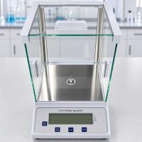 China 1mg Precision Balance Scales Electronic Lab Scales With Large Glass Draft Shield 100/200/300/500g for sale