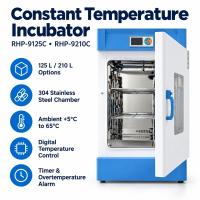 China Constant Temperature Incubator with 304 Stainless Steel Chamber, Upper Control Panel, 125/210/640/1200 L for sale