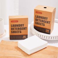China Eco-Friendly Laundry Detergent Sheets 11×14cm | Biodegradable & Concentrated Formula | 30-50 Sheets per Box for sale