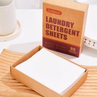 China Eco-Friendly Laundry Detergent Sheets 11×14cm | Biodegradable & Concentrated Formula | 30-50 Sheets per Box for sale