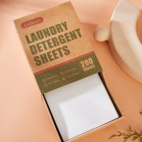 China Eco-Friendly Laundry Detergent Sheets 11×14cm | Biodegradable & Concentrated Formula | 30-50 Sheets per Box for sale