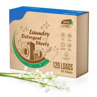 China Lalkers Laundry Detergent Sheets 11×14cm Eco-Friendly Hypoallergenic with 30-50 Sheet Packaging Options for sale