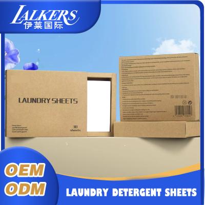 China Lalkers Laundry Detergent Sheets 2.8-3g per Sheet in 11×14cm Size for Effective Stain Removal and Eco-Friendly Cleaning for sale