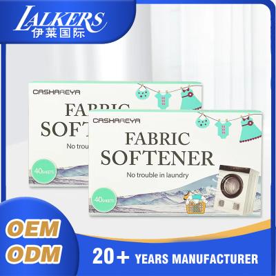 China Plant-Based Fabric Softener Dryer Sheets 9.45×6.3 Inches - Hypoallergenic, Biodegradable, Anti-Static with Fresh Linen Scent for sale