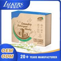 China Lalkers Laundry Detergent Sheets 11×14cm Eco-Friendly Hypoallergenic with 30-50 Sheet Packaging Options for sale