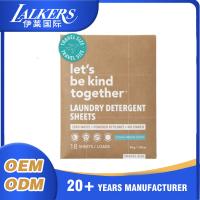 China Zero Waste Lalkers Laundry Soap Strips Safety No Fluorescent Agent Biodegradable for sale
