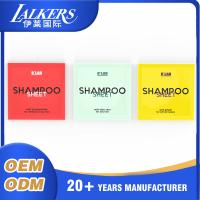 China Biodegradable Shampoo Sheets 9.45x6.3 Inches with Anti-Static Fresh Scent for OEM Production for sale