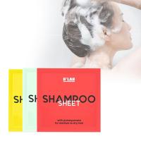 China Lalkers Shampoo Sheets 9.45×6.3 Inches - Eco-Friendly Dissolvable Hair Care Tablets with Fresh Scent for sale