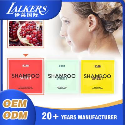 China Disposable Dissolvable Shampoo Tablets 9.45×6.3 Inches with Quick-Dissolve Technology and Customizable OEM Options for sale