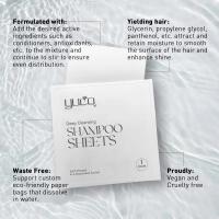 China Customized Shampoo and Conditioner Tablets 9.45×6.3 Inches - Eco-Friendly, Hypoallergenic Hair Care Sheets for Travel for sale