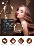 China Customized Shampoo and Conditioner Tablets 9.45×6.3 Inches - Eco-Friendly, Hypoallergenic Hair Care Sheets for Travel for sale
