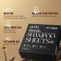 China ODM OEM Eco Friendly Shampoo Tablets 9.45×6.3 Inches with 40-160 Sheet Packaging Options for sale